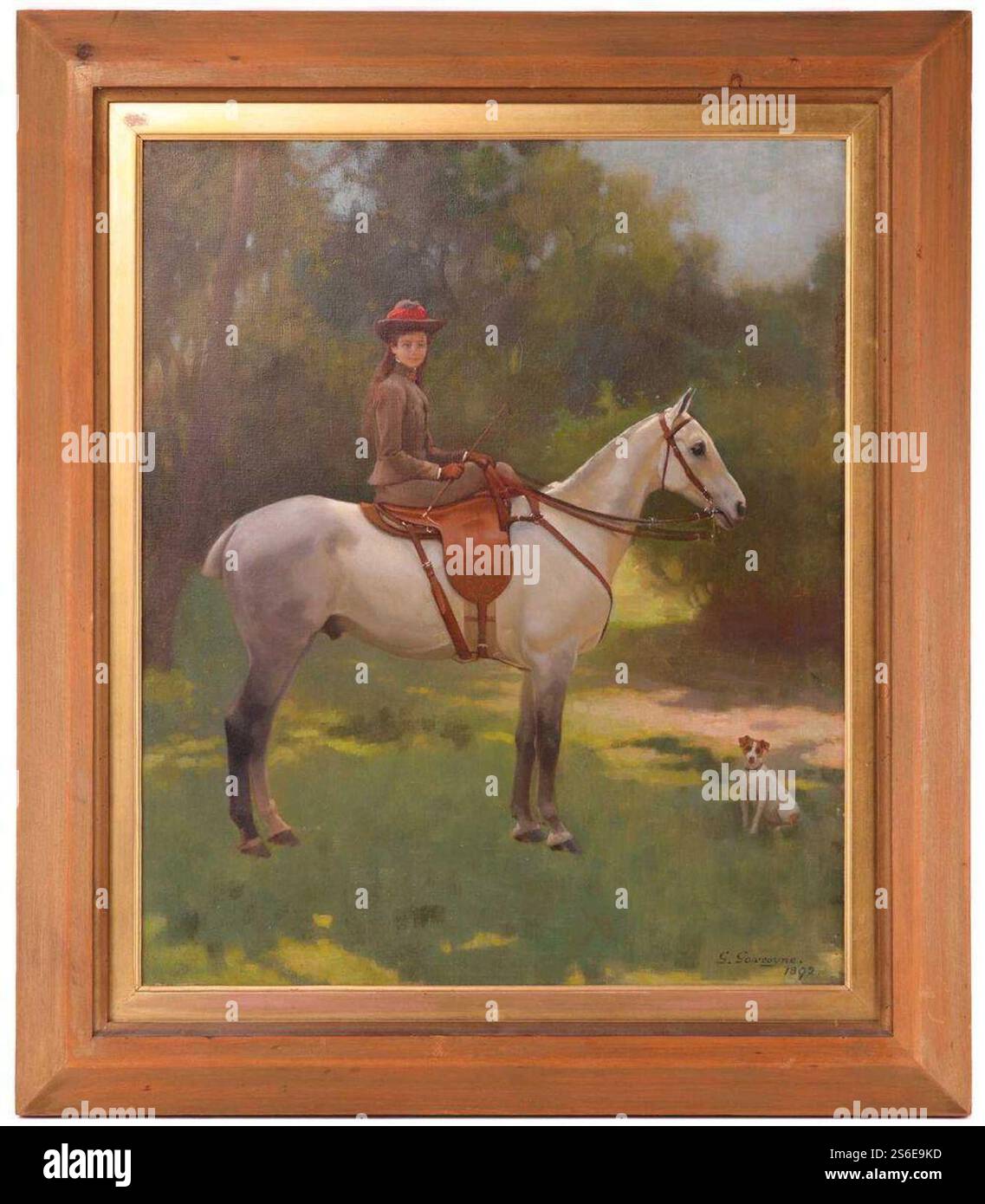 George Gascoyne - , 'Hilda, daughter of HE Col Stock Photo - Alamy