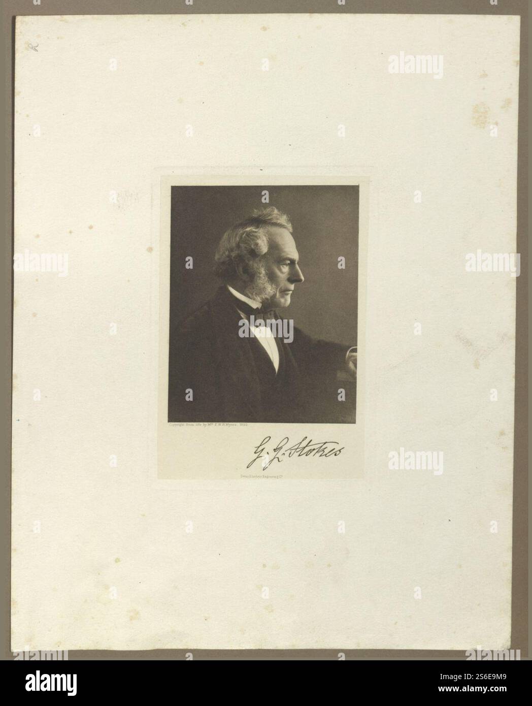 George Gabriel Stokes, ante 1903 - Accademia delle Scienze di Torino 0155 Stock Photo - Alamy