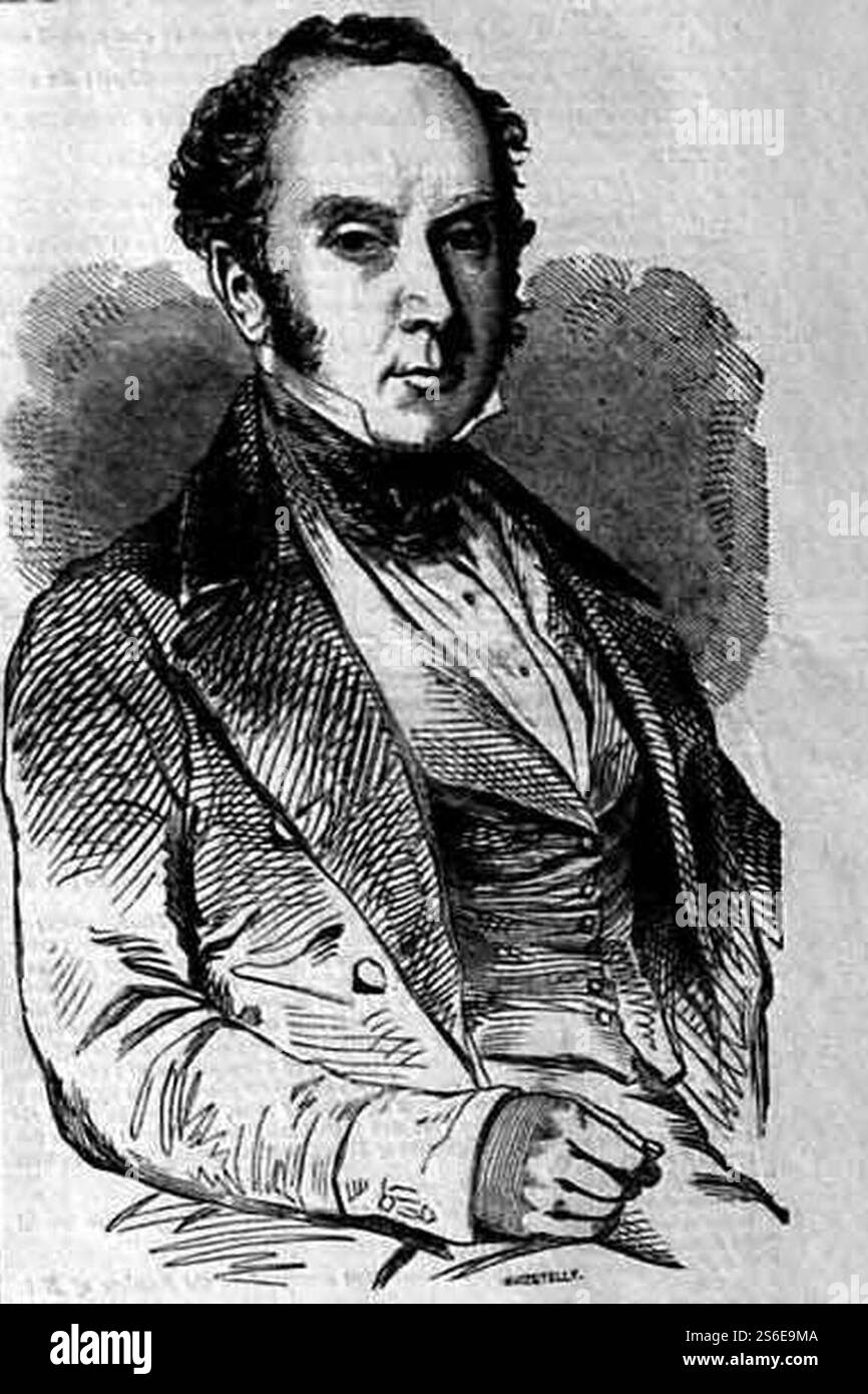 George Glyn MP, 1st Baron Wolverton - ILN 1847, p. 325 (cropped Stock ...