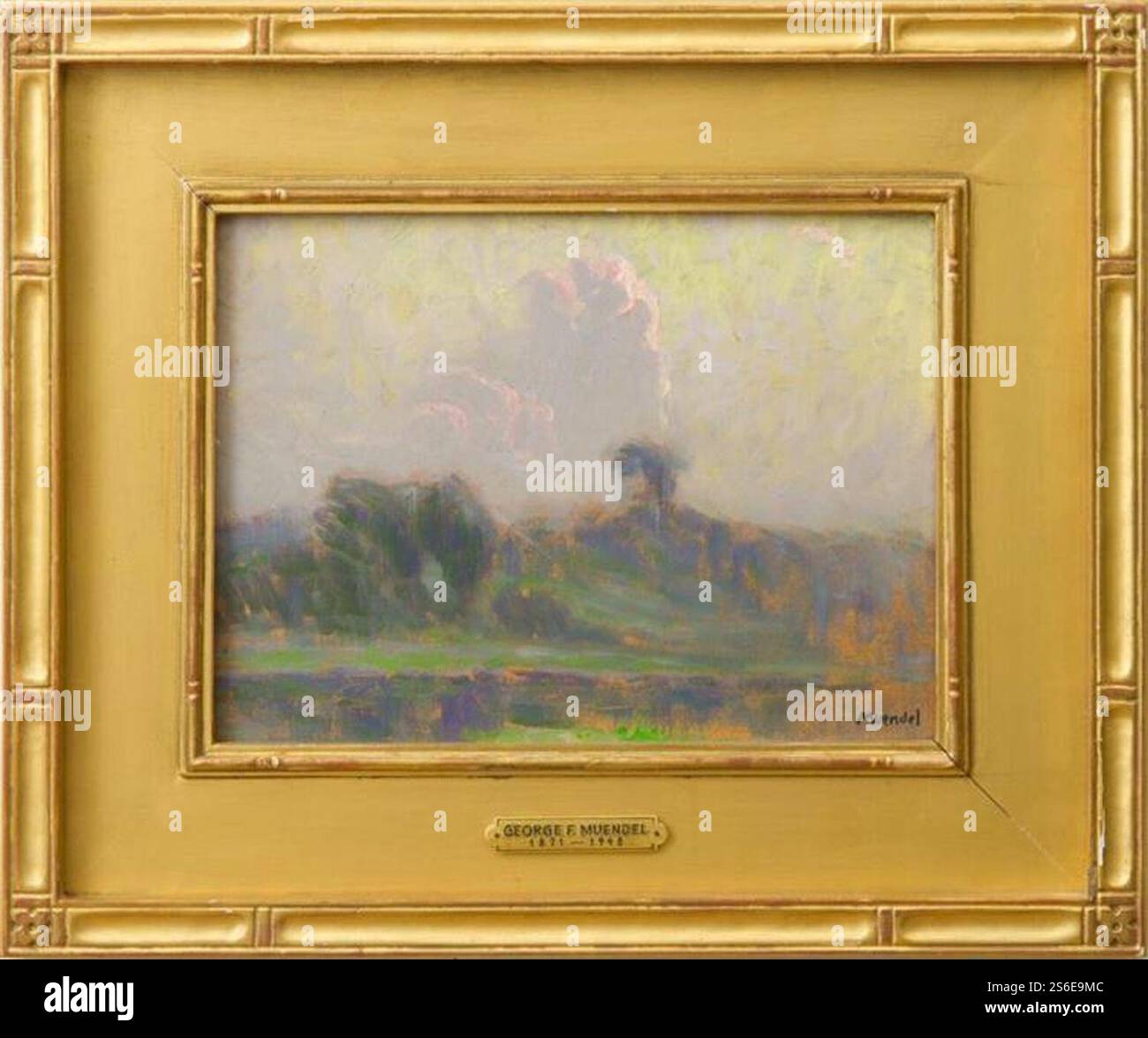 George Frederick Muendel - PINK CLOUD FORMATION I Oil on board, circa ...