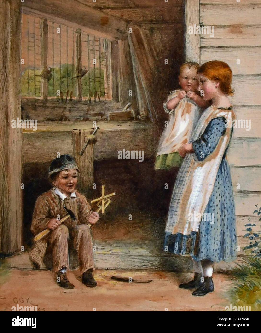 George Goodwin Kilburne, Jr. - f56411a92f Stock Photo - Alamy
