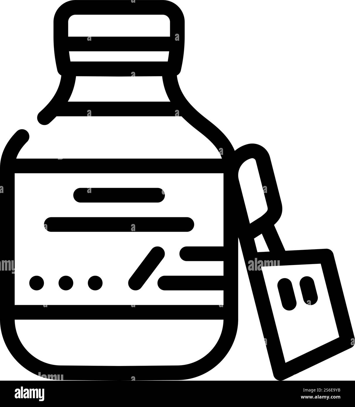 syrup for children line icon vector. syrup for children sign. isolated ...