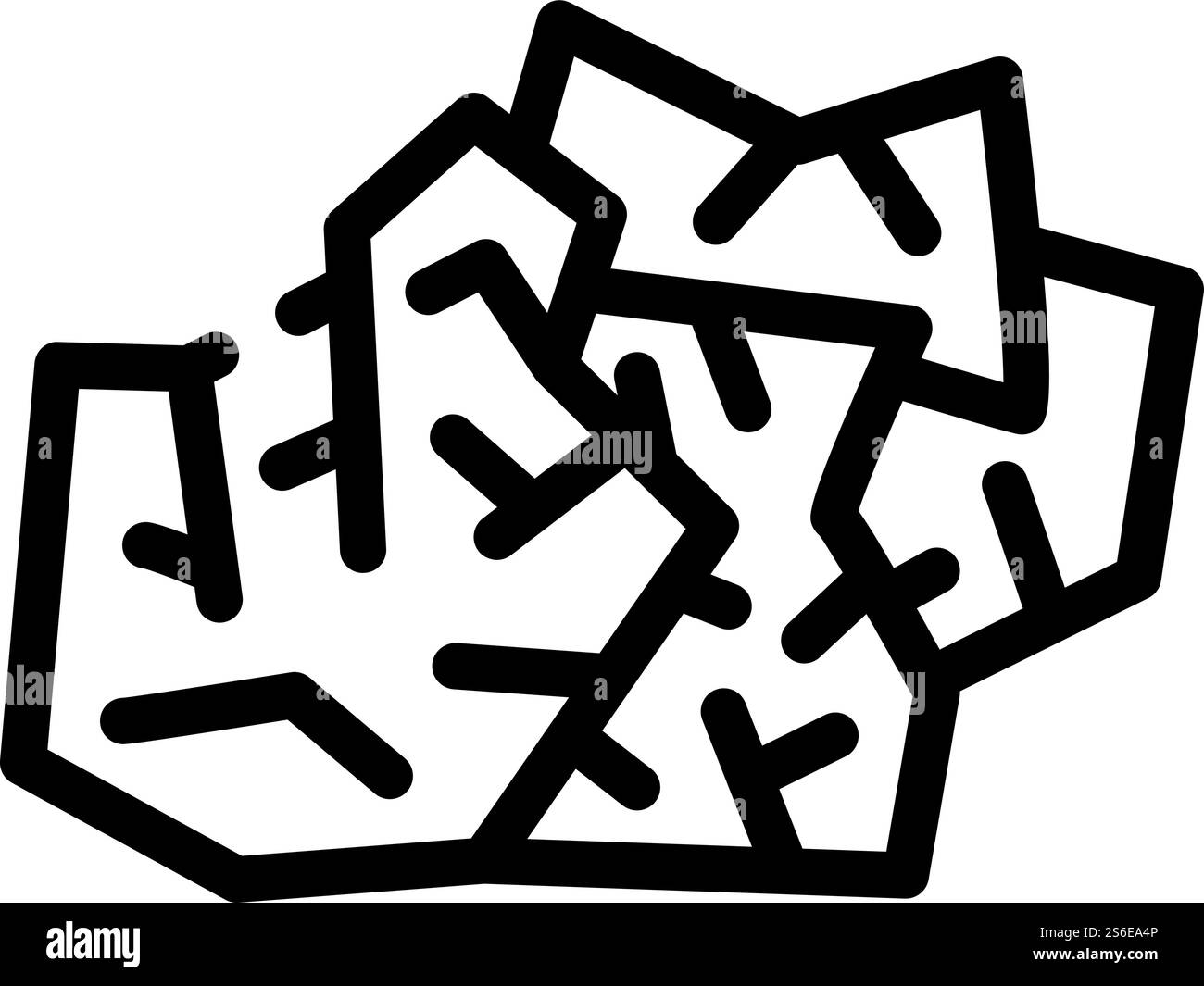 used wipe line icon vector. used wipe sign. isolated contour symbol ...