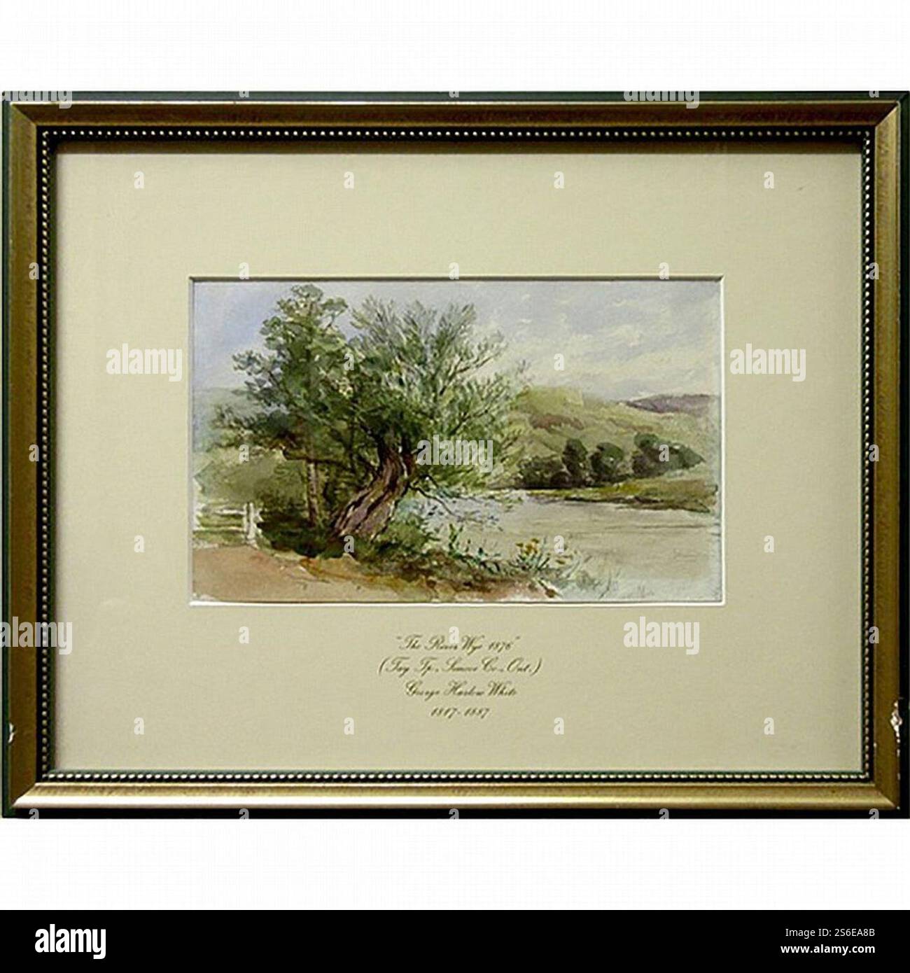 George Harlow White - THE RIVER WYE 1876 (TAY TP Stock Photo - Alamy