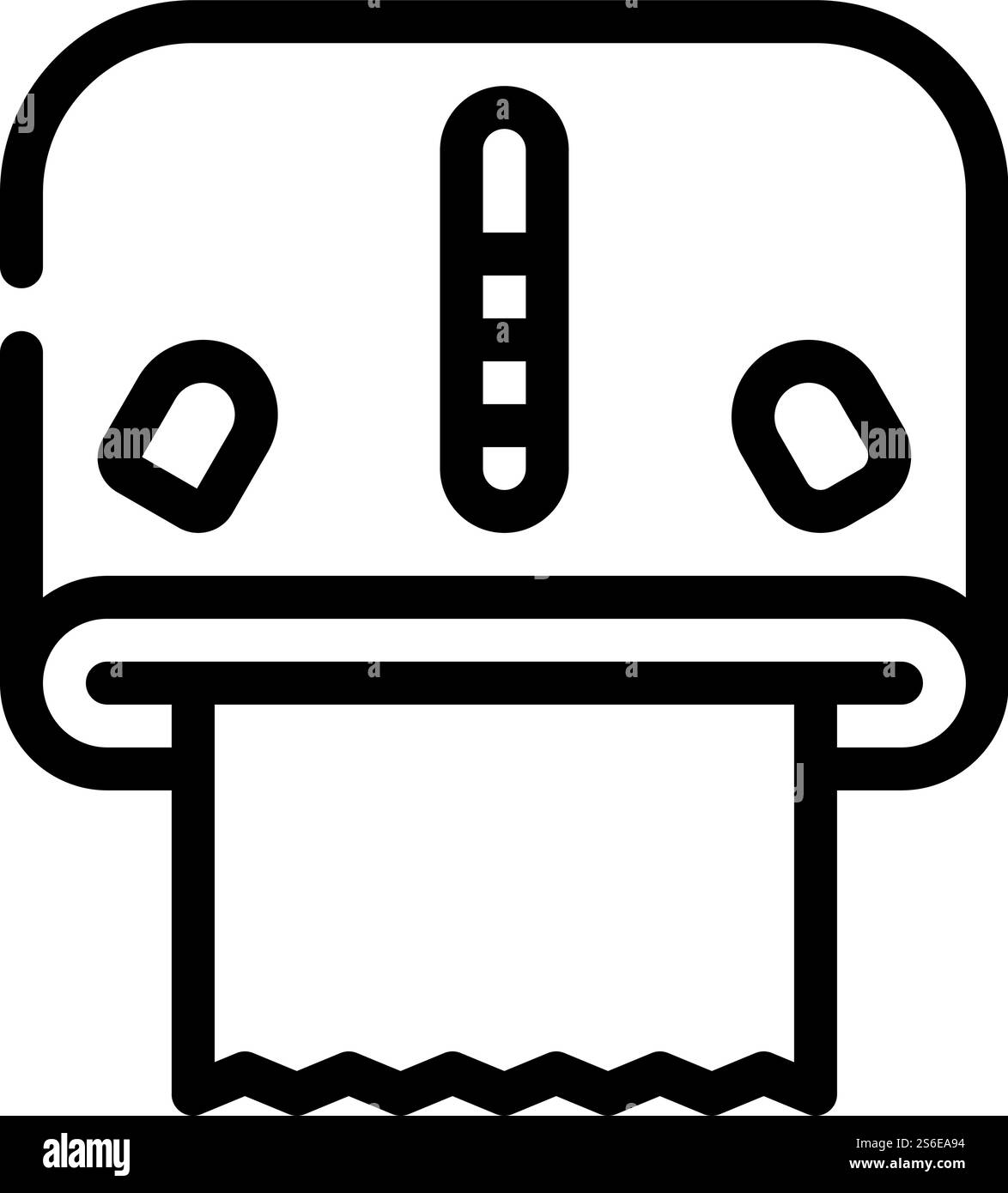 wall dispenser with wipes line icon vector. wall dispenser with wipes ...