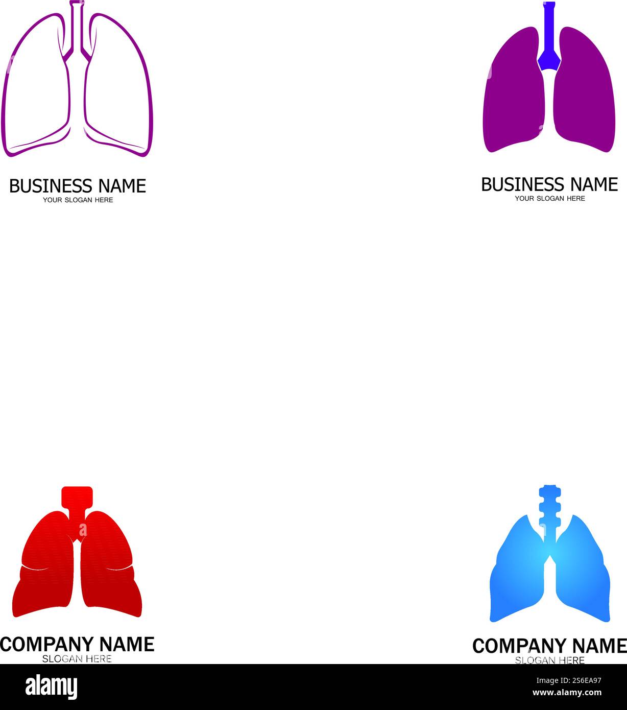 lung health and care logo template,emblem,design concept,creative ...