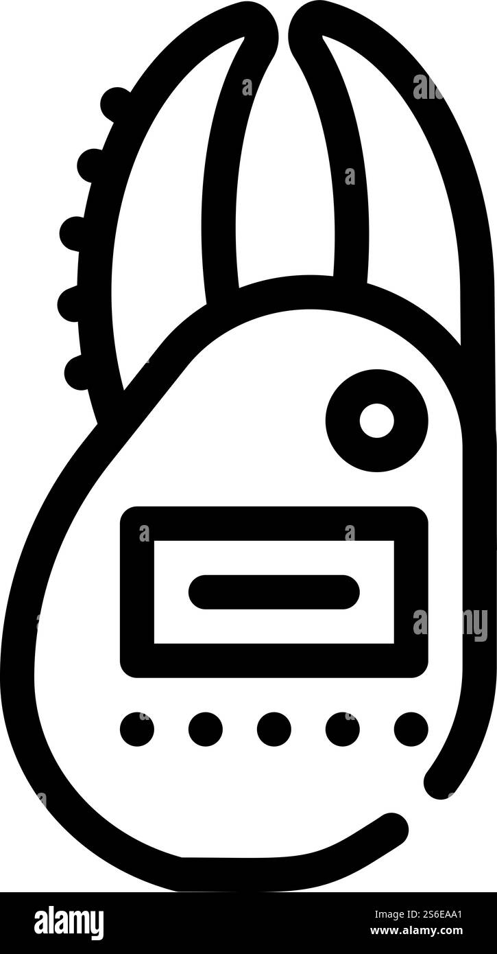 body fat percentage meter device line icon vector. body fat percentage ...