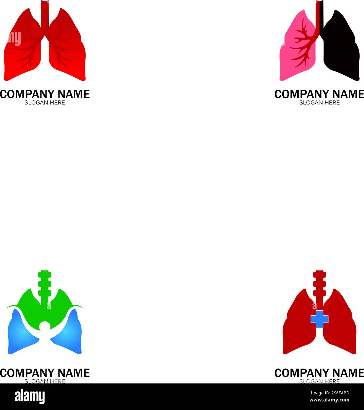 lung health and care logo template,emblem,design concept,creative ...
