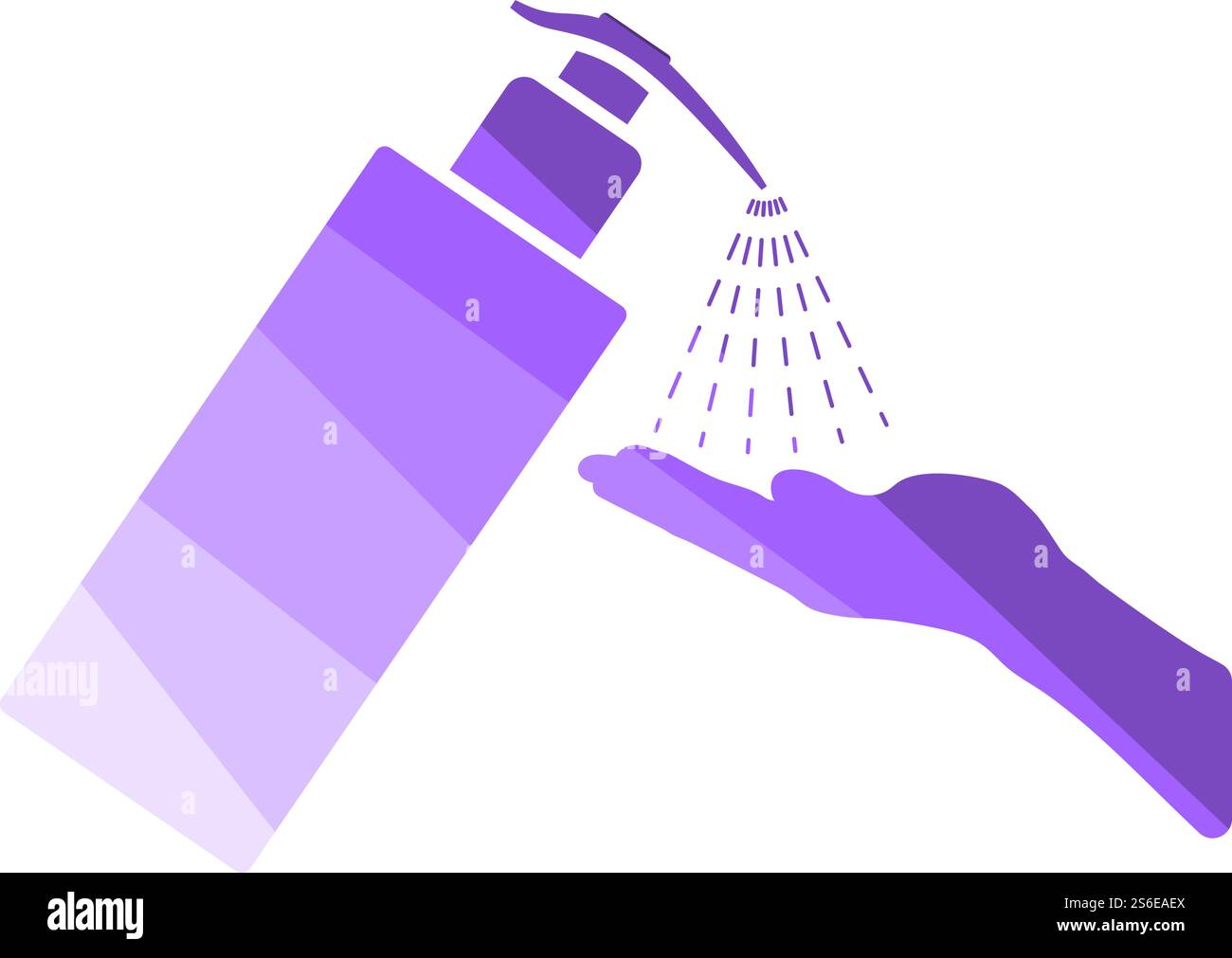 Dispenser Of Liquid Soap Icon. Flat Color Ladder Design. Vector ...