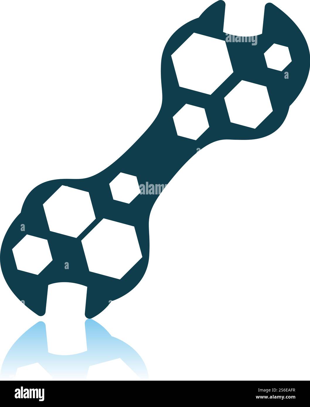 Bike Spanner Icon. Shadow Reflection Design. Vector Illustration Stock ...