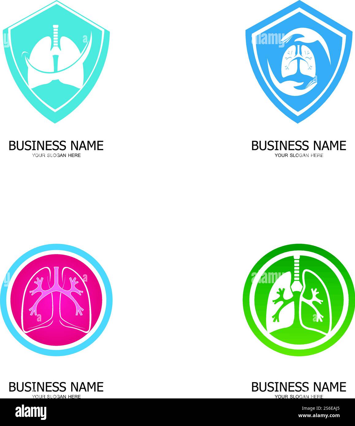 lung health and care logo template,emblem,design concept,creative ...