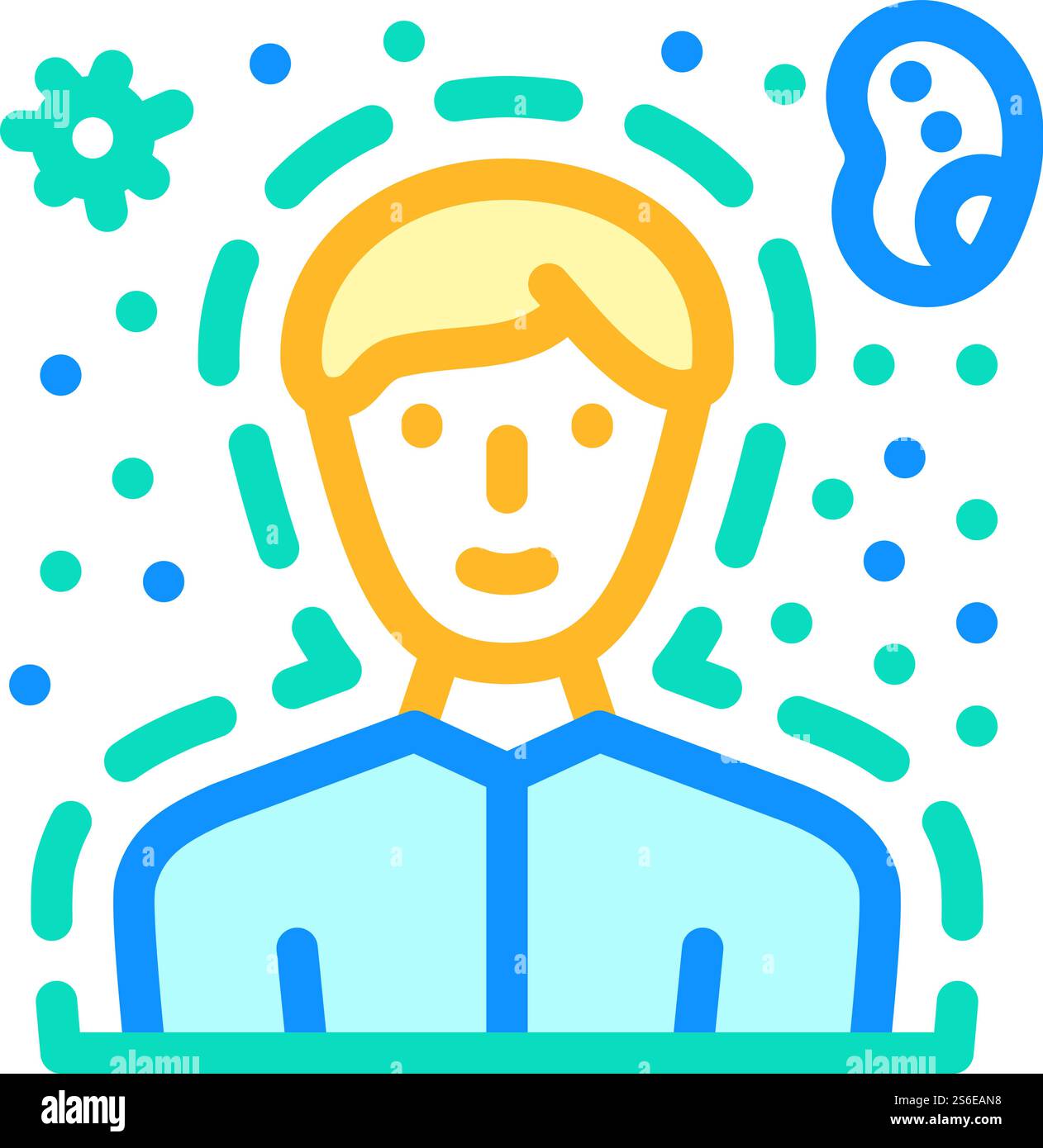 immunity human health color icon vector. immunity human health sign ...