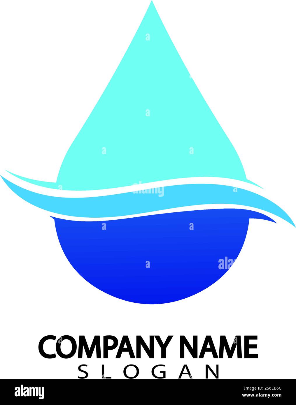 Drop of watter with wave. logo concept Stock Vector Image & Art - Alamy