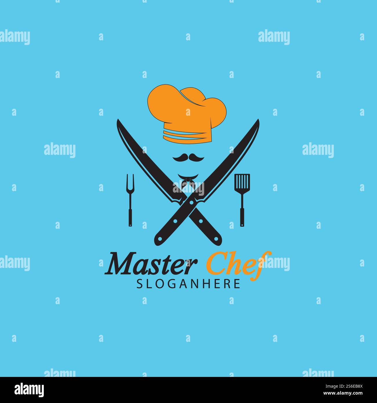 Master Chef Logo Design Vector Illustration Stock Vector Image & Art ...