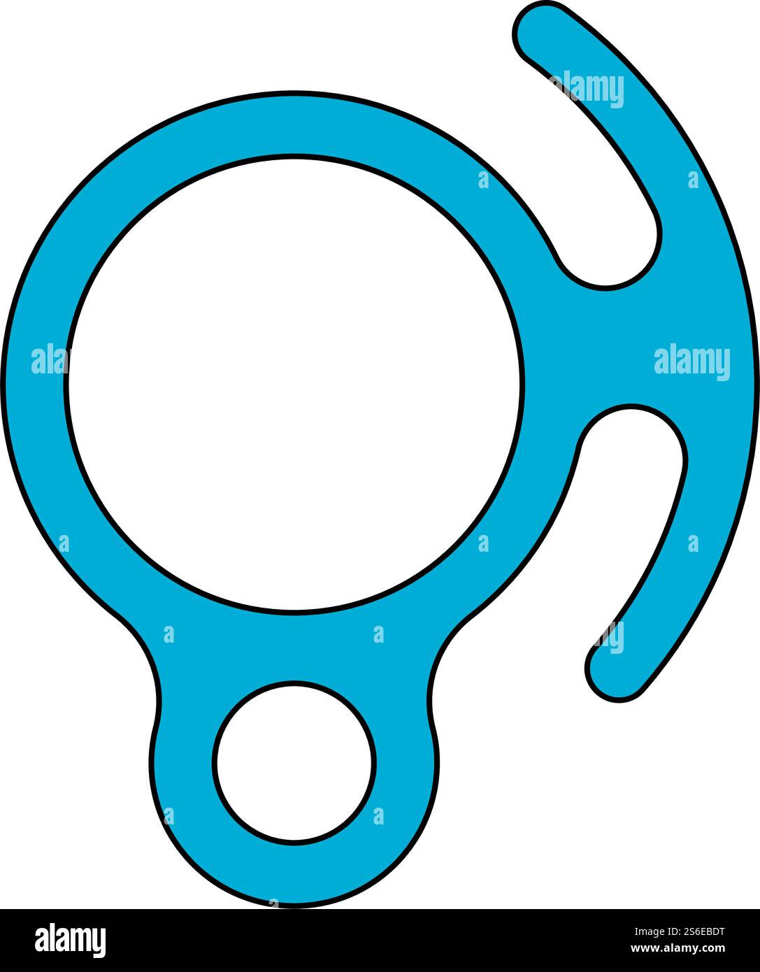 Alpinist Descender Icon. Editable Outline With Color Fill Design ...