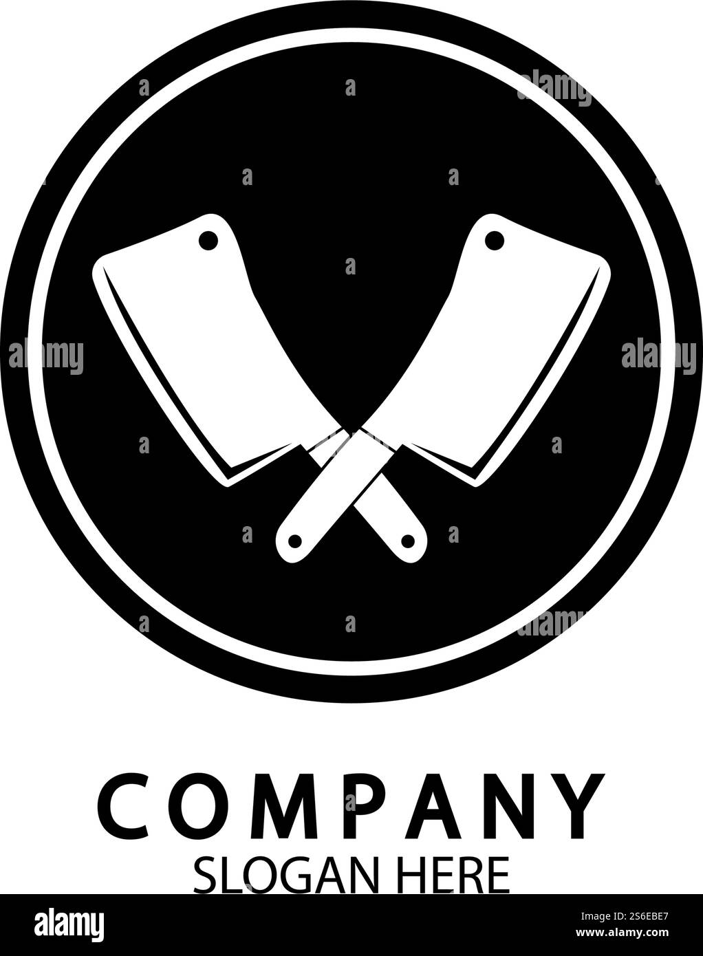 The crossed knives icon. Knife and chef, kitchen symbol. Flat ...