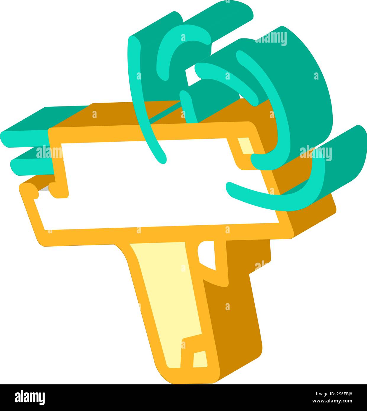 money gun machine isometric icon vector. money gun machine sign ...