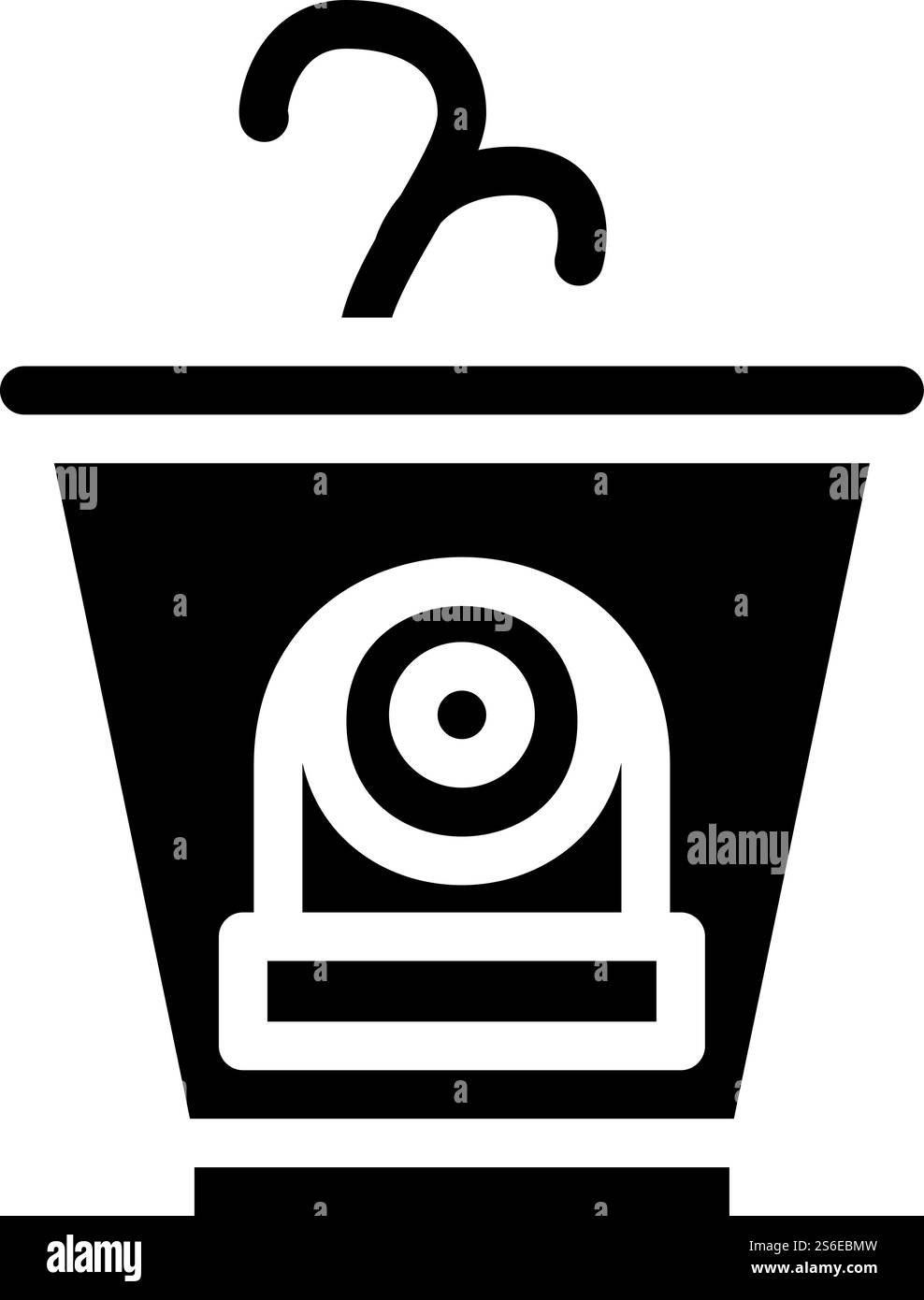 hidden camera glyph icon vector. hidden camera sign. isolated contour ...
