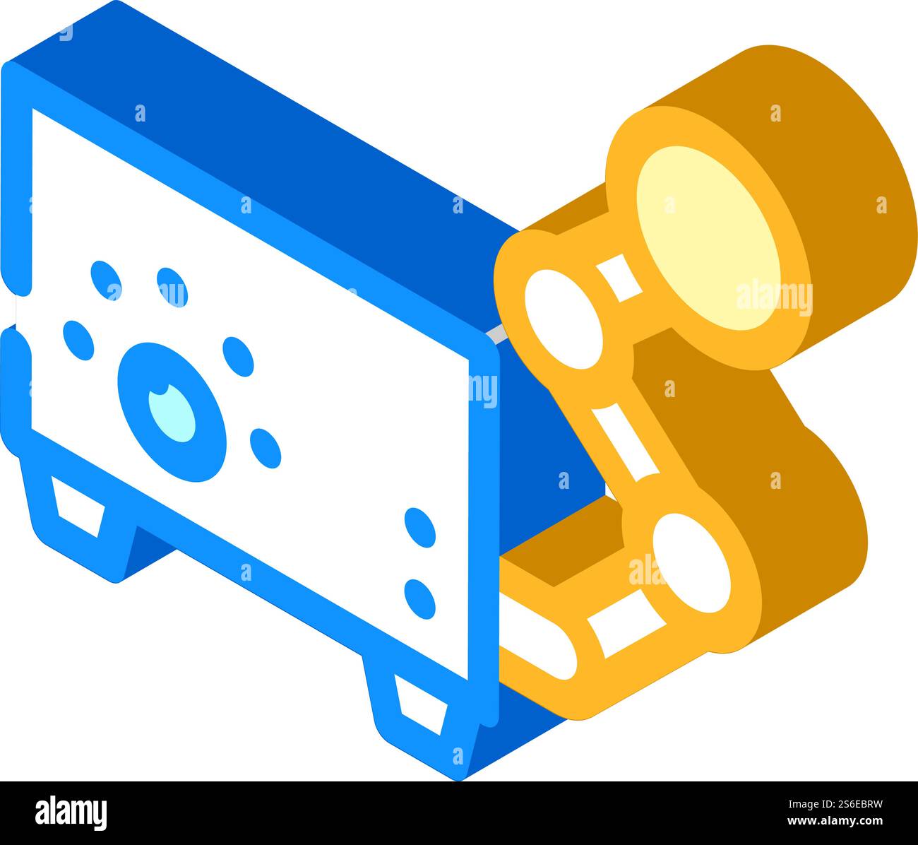 apparatus for uhf therapy isometric icon vector. apparatus for uhf ...