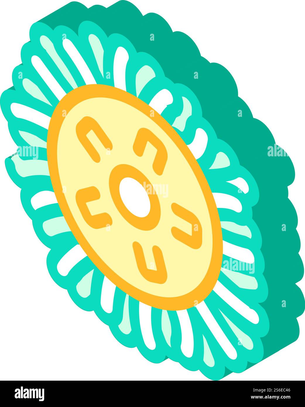 disc for rubbing surface isometric icon vector. disc for rubbing ...