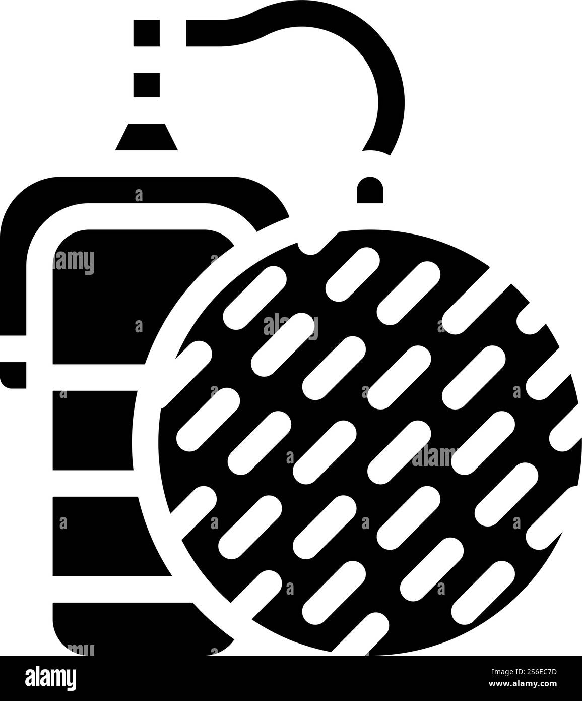 microphone with mesh glyph icon vector. microphone with mesh sign ...