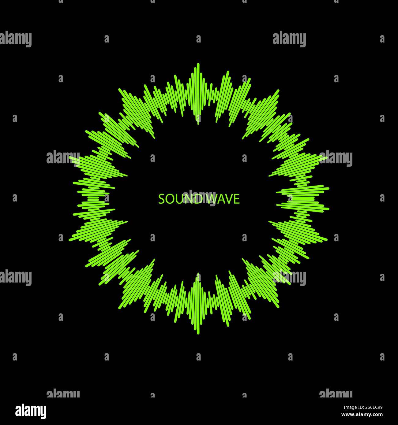 Sound waves vector illustration design template Stock Vector Image ...