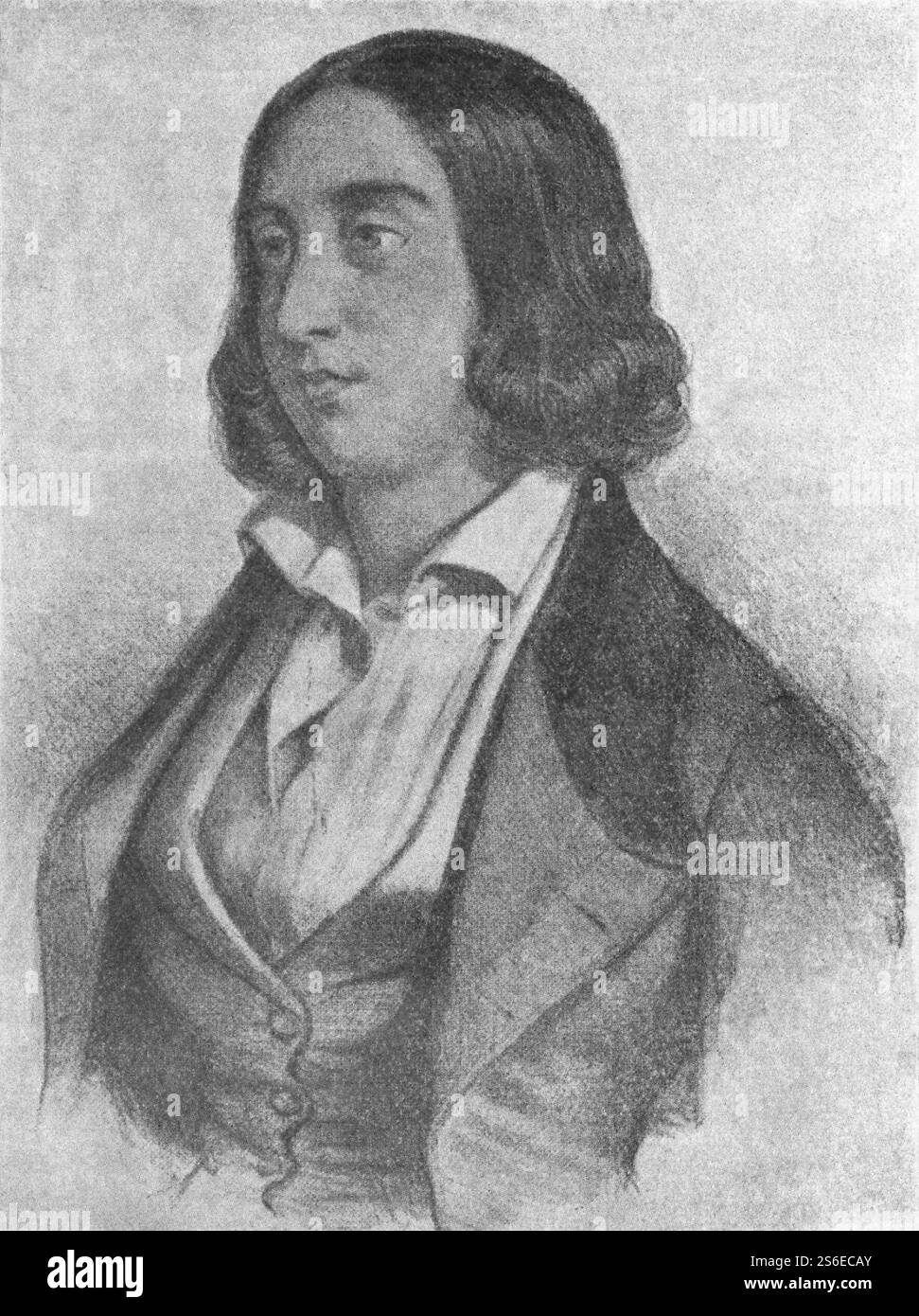 George Sand portret z ksiązki St. A. Wotowskiego Stock Photo - Alamy