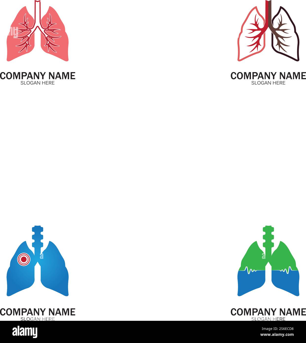 lung health and care logo template,emblem,design concept,creative ...