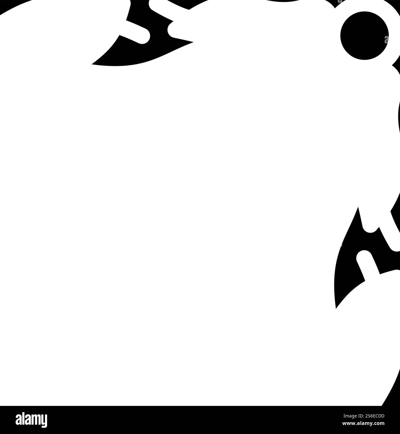 flyer decoration corner glyph icon vector. flyer decoration corner sign ...