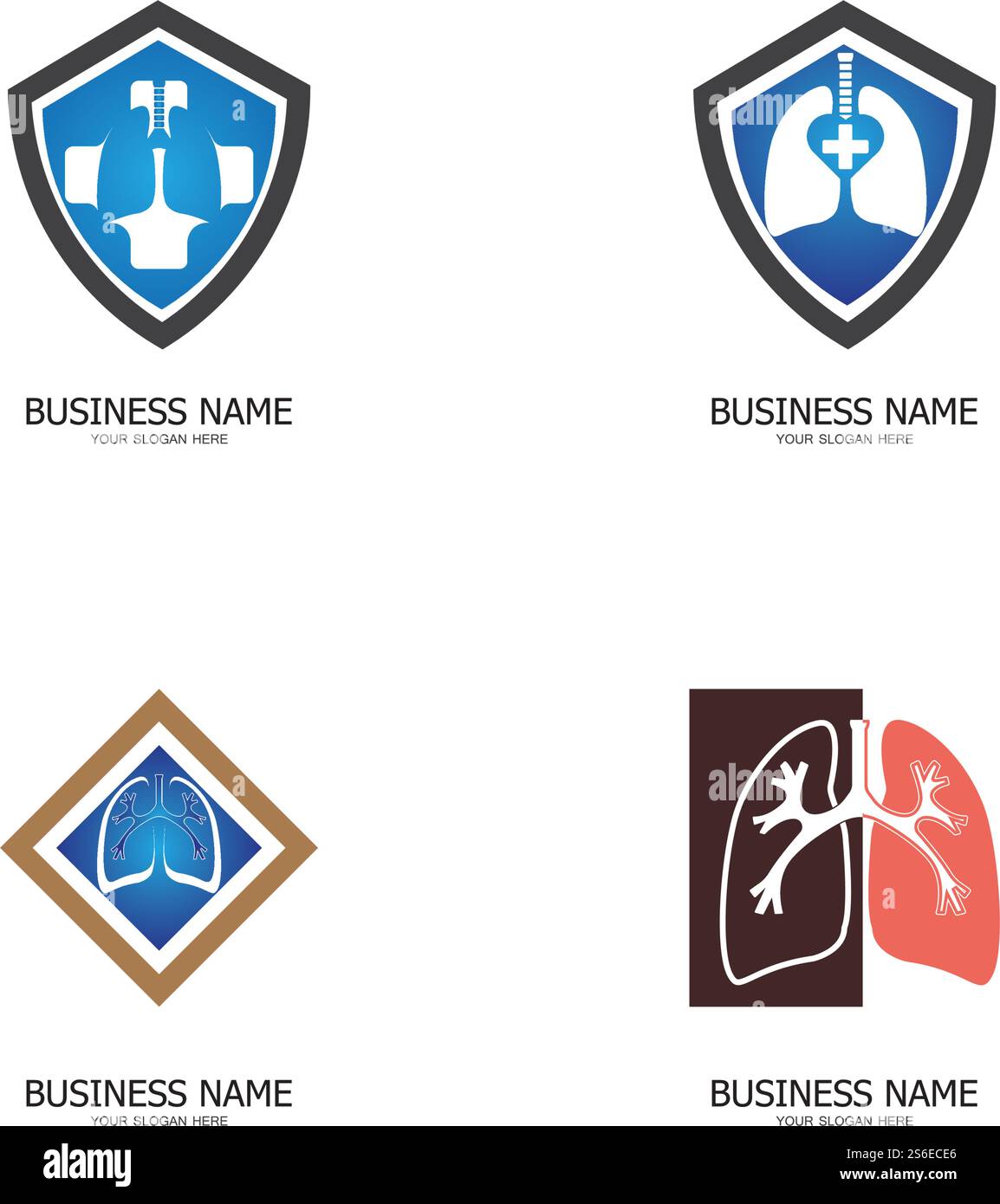 lung health and care logo template,emblem,design concept,creative ...