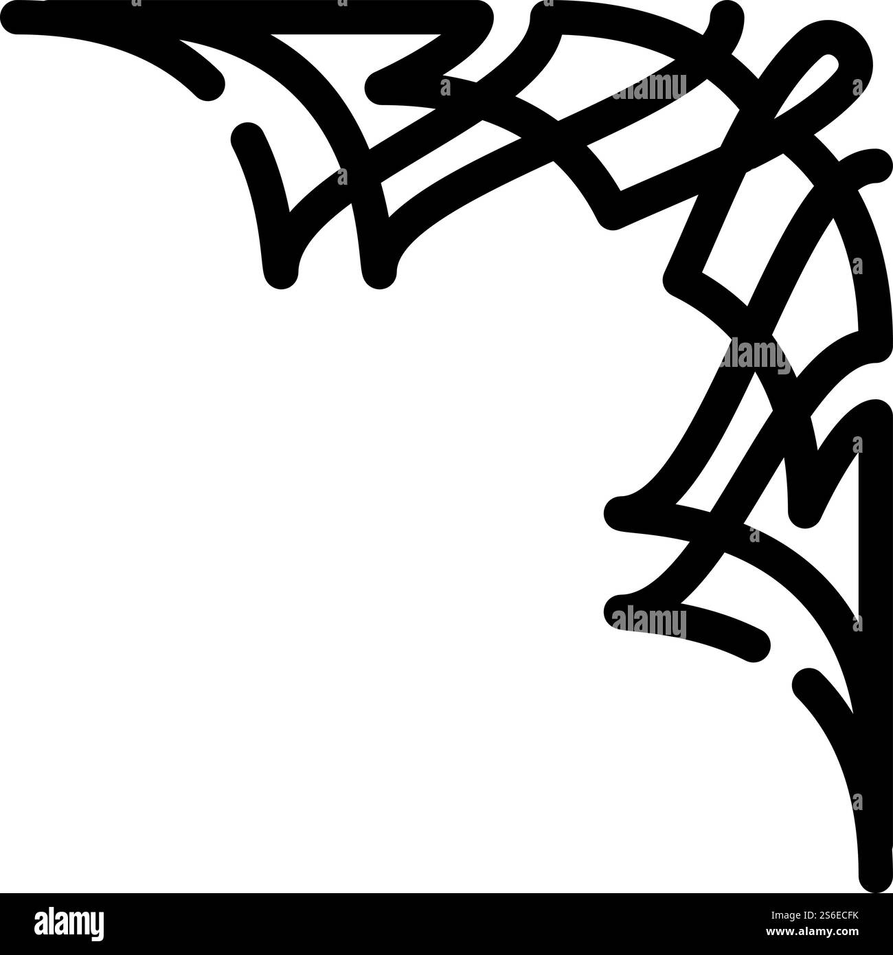 page decoration corner line icon vector. page decoration corner sign ...