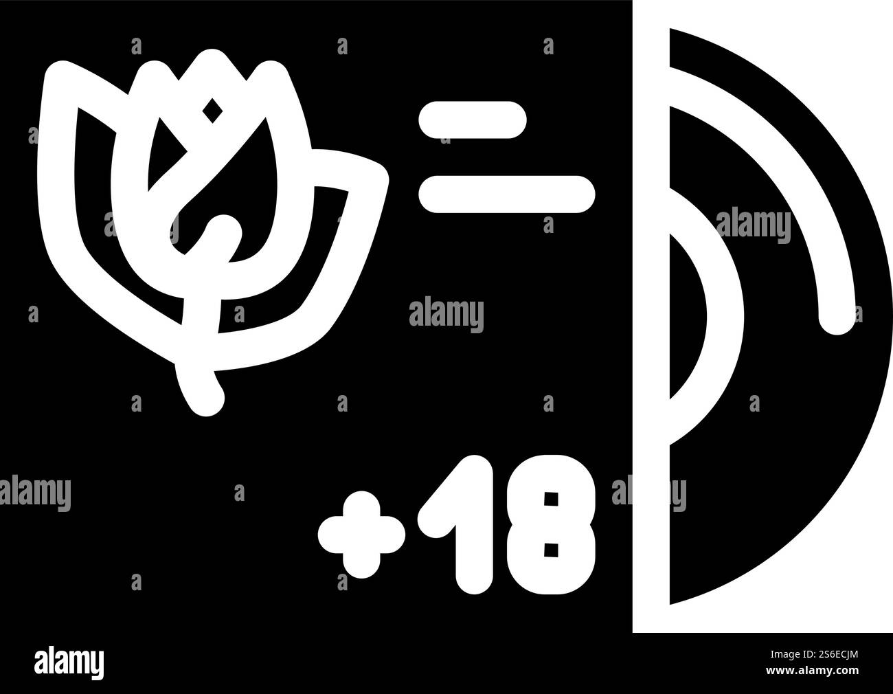 disc vinyl with rap glyph icon vector. disc vinyl with rap sign ...