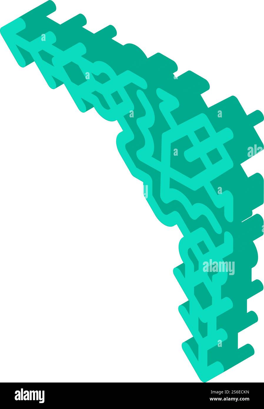 mirror decoration corner isometric icon vector. mirror decoration ...