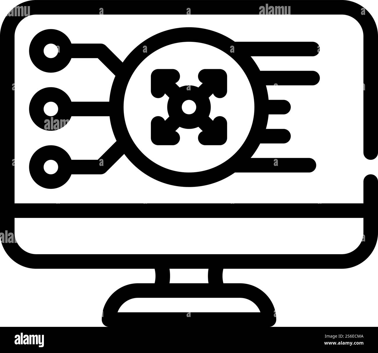augemented reality mask design line icon vector. augemented reality ...