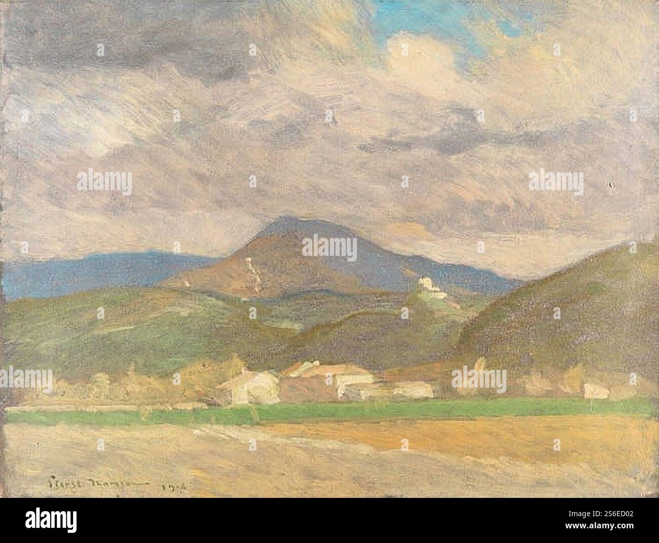 George Thomson - ITALIAN LANDSCAPE signed l Stock Photo - Alamy