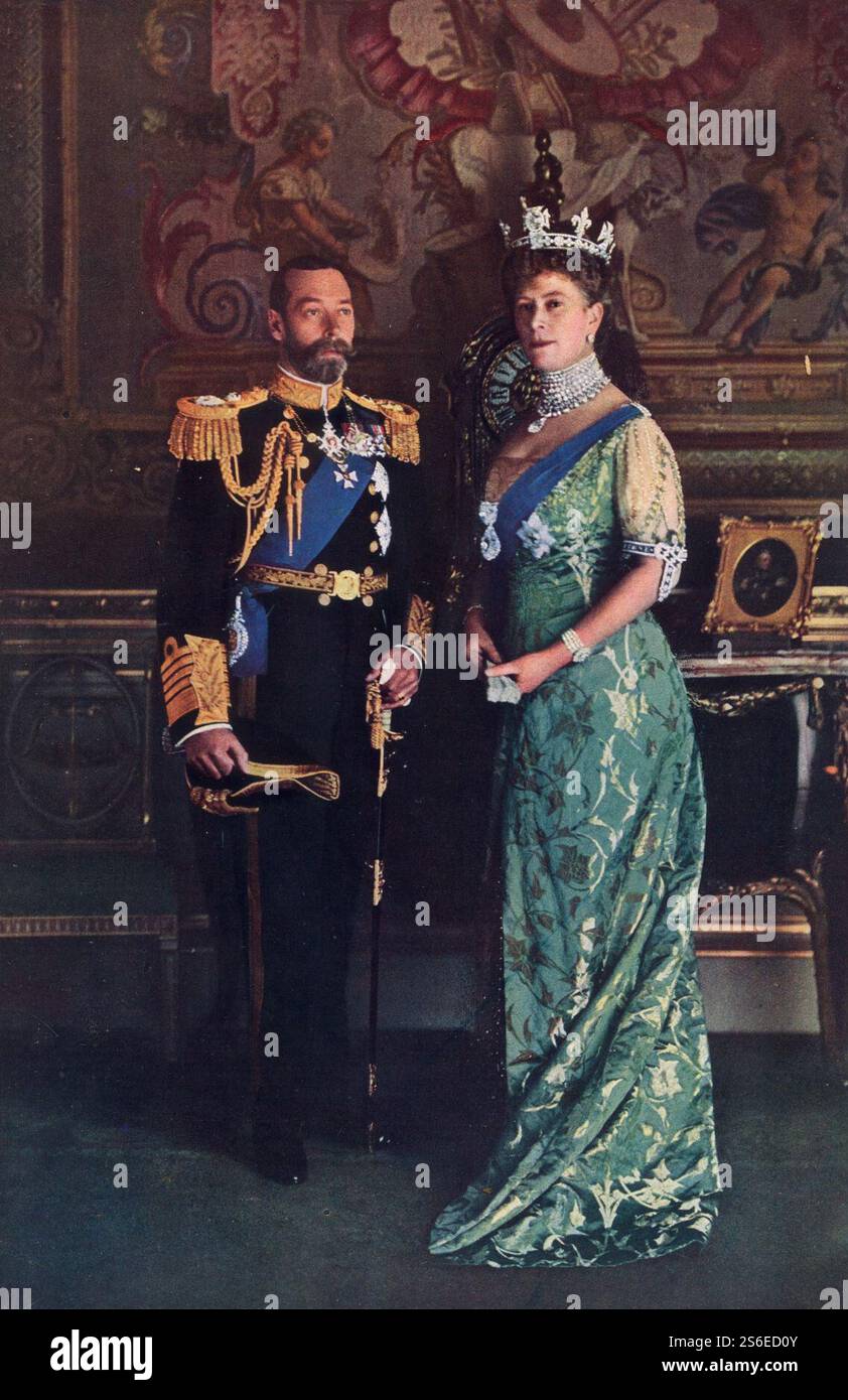 George V and Mary of Teck 1914 Stock Photo - Alamy