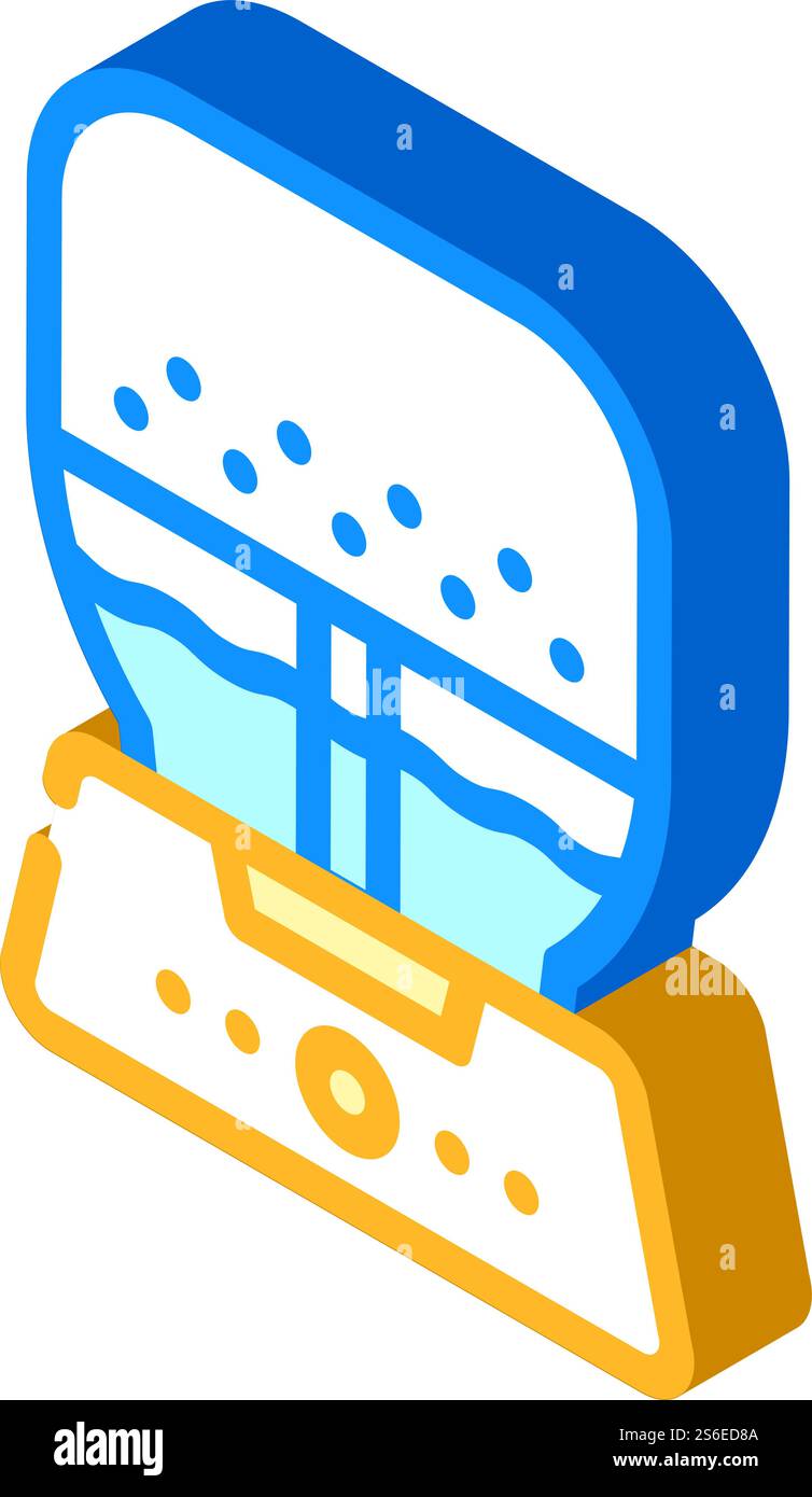 air purifier and humidifier isometric icon vector. air purifier and ...