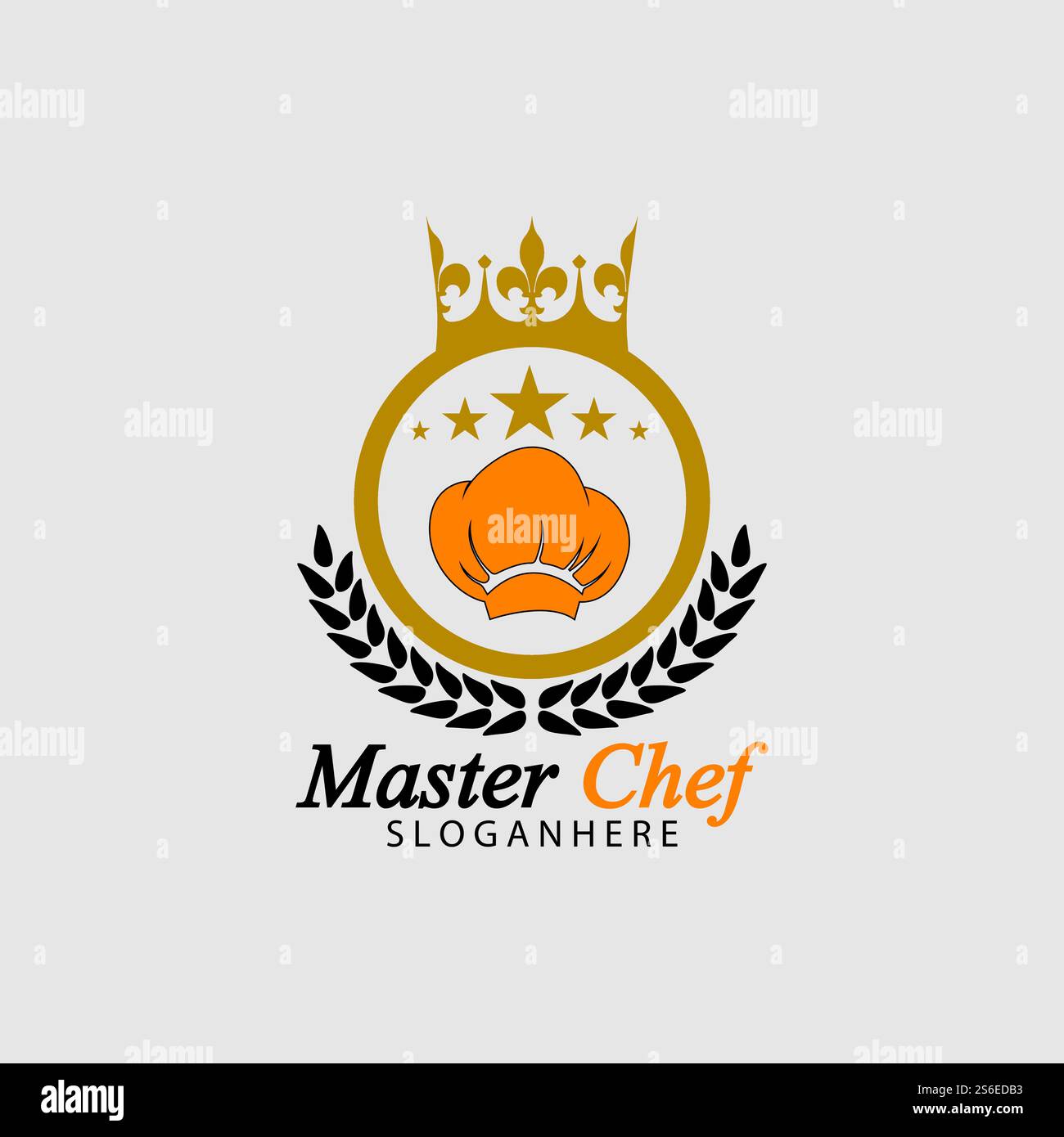 Master Chef Logo Design Vector Illustration Stock Vector Image & Art ...