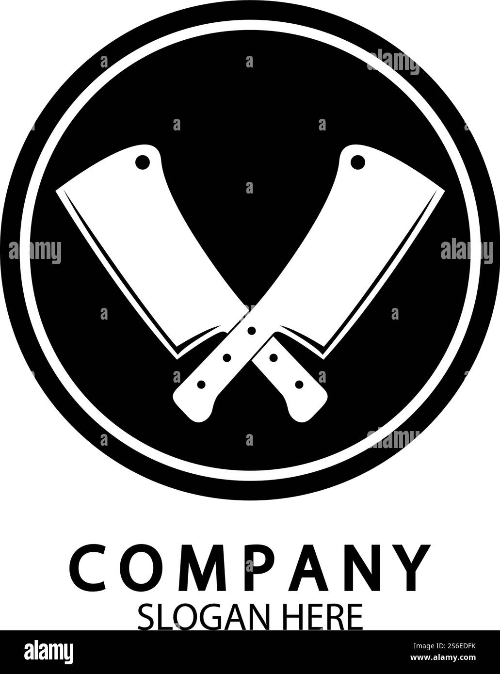The crossed knives icon. Knife and chef, kitchen symbol. Flat ...