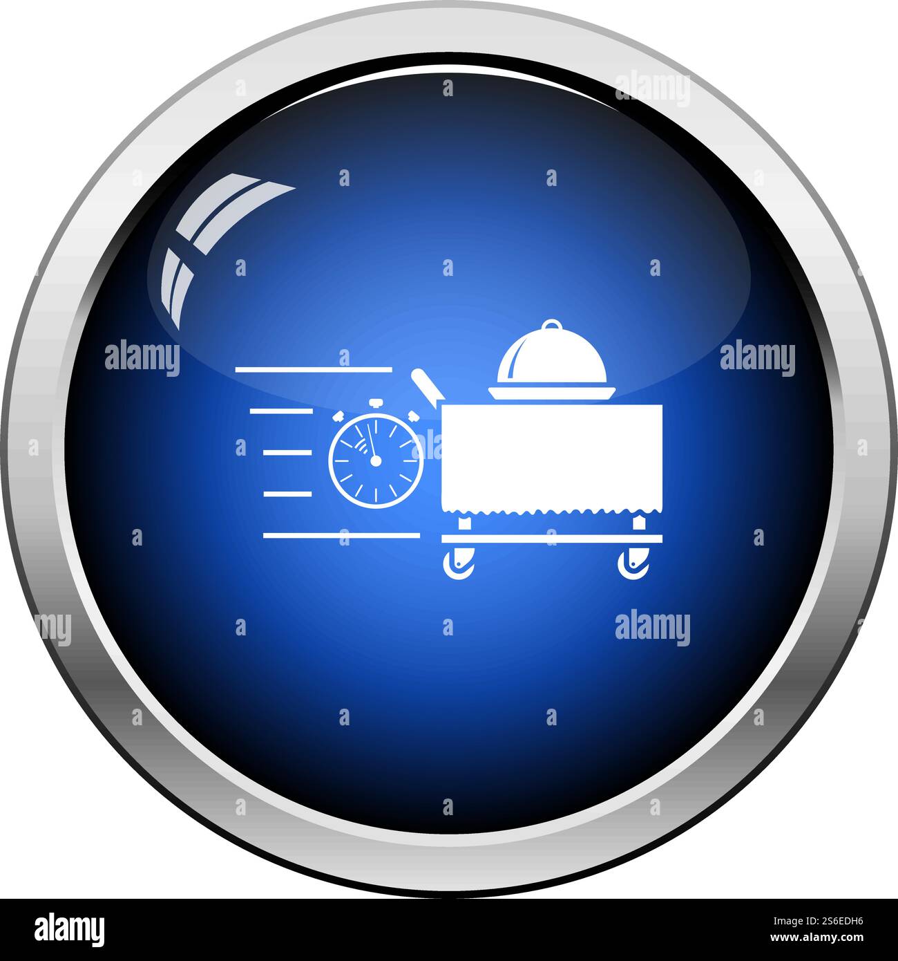 Fast Room Service Icon. Glossy Button Design. Vector Illustration Stock ...