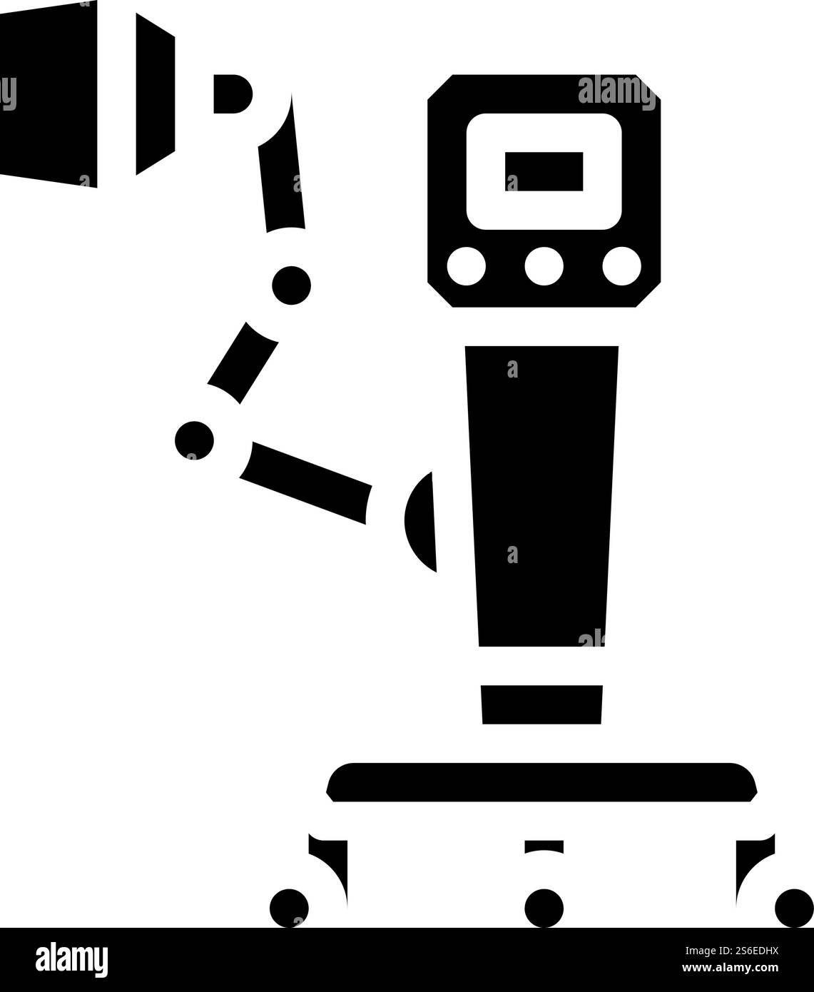 high-frequency thermotherapy apparatus glyph icon vector. high ...