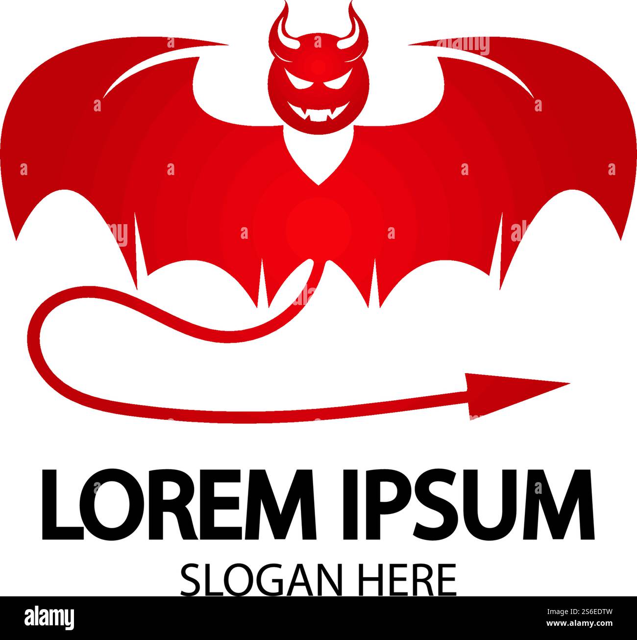 Devil logo vector icon template Stock Vector Image & Art - Alamy
