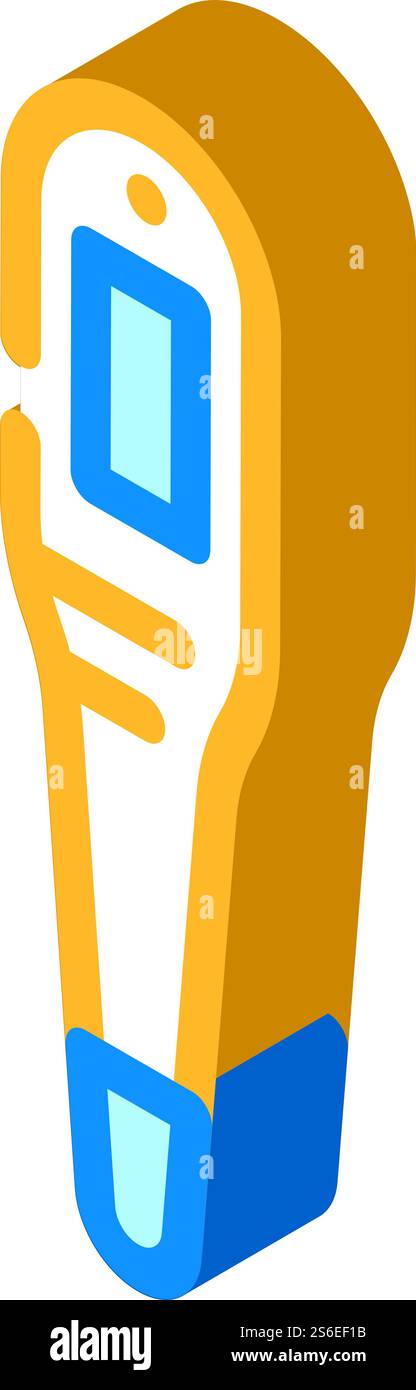 thermometer electronic device isometric icon vector. thermometer electronic device sign ...