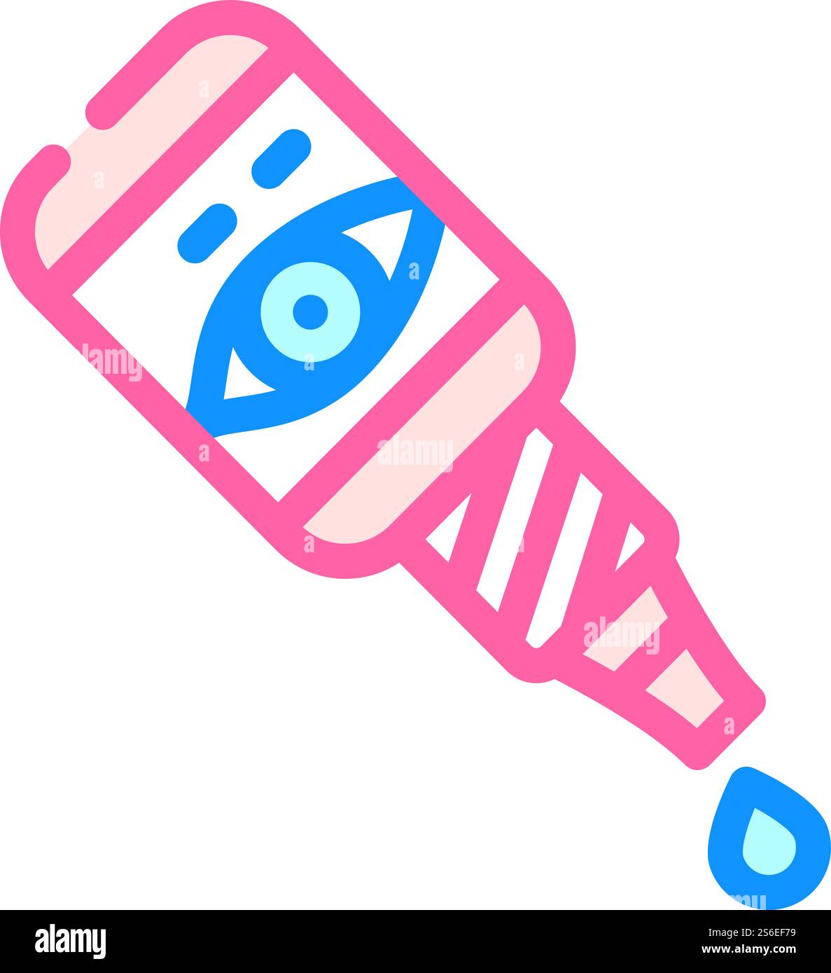 eye drops color icon vector. eye drops sign. isolated symbol ...