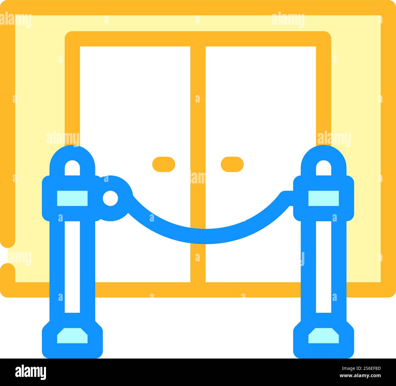 entrance to club color icon vector. entrance to club sign. isolated ...