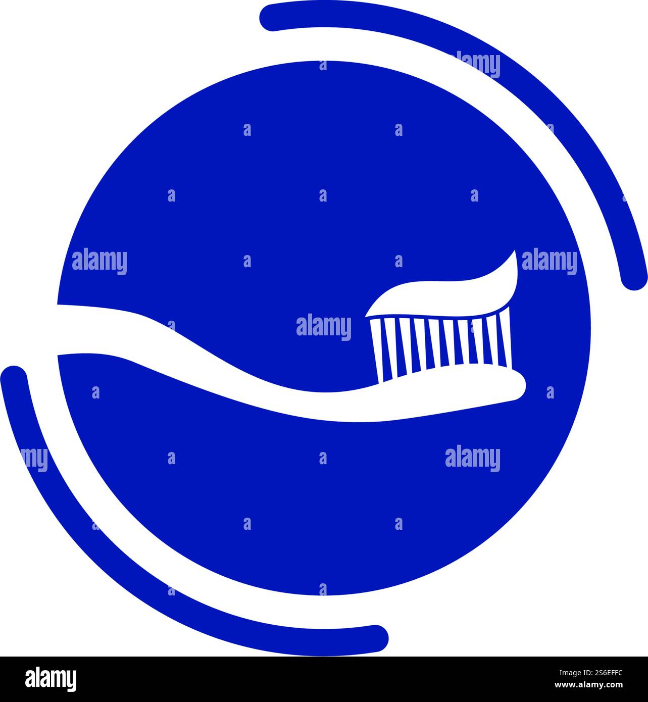 Toothbrush logo vector flat design Stock Vector Image & Art - Alamy