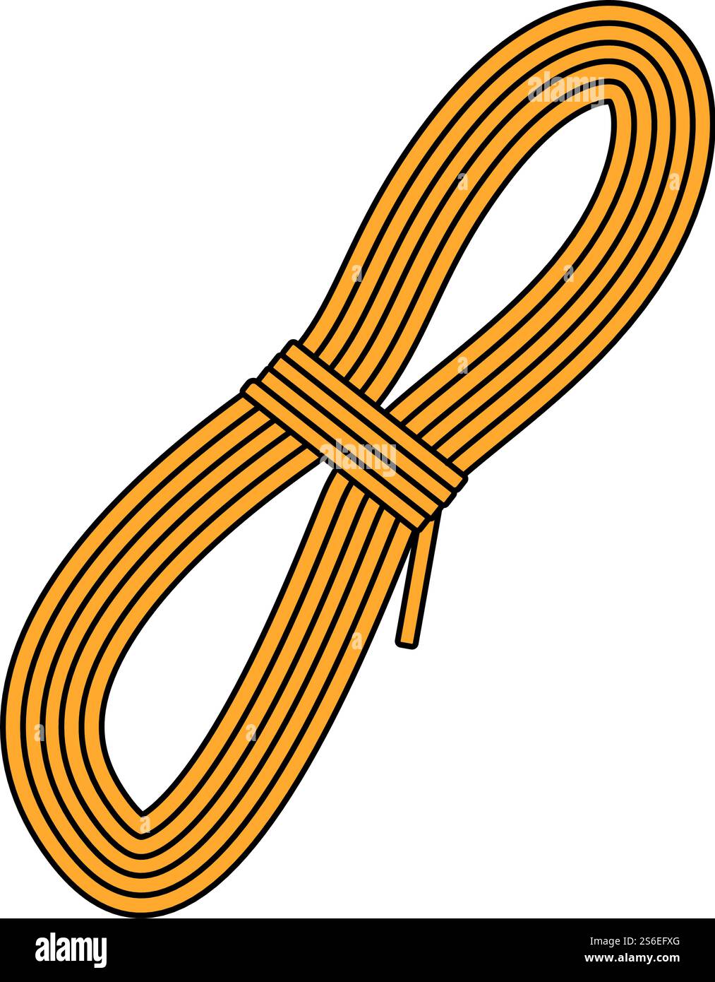 Climbing Rope Icon. Editable Outline With Color Fill Design. Vector ...