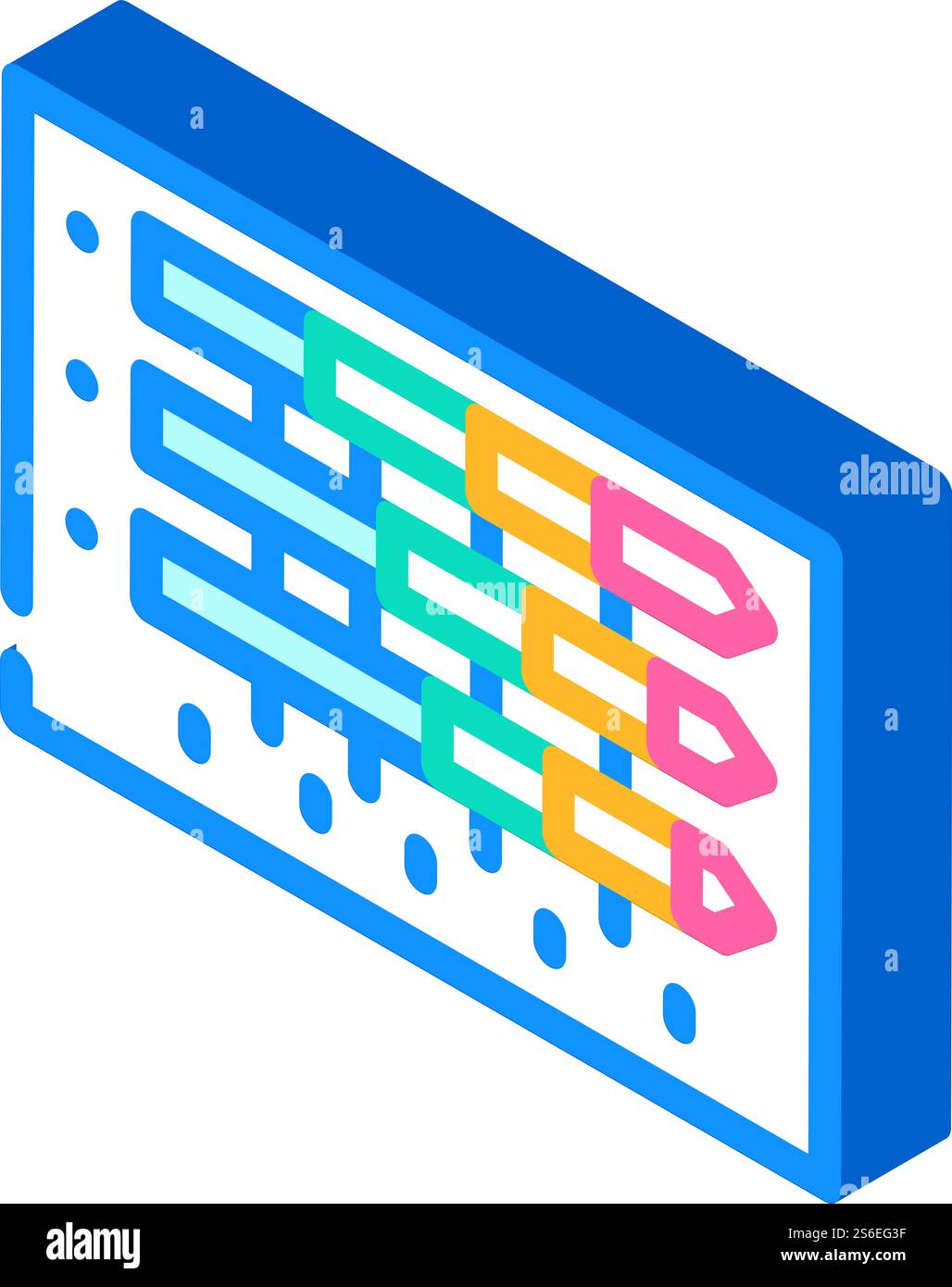 body mass index isometric icon vector. body mass index sign. isolated ...