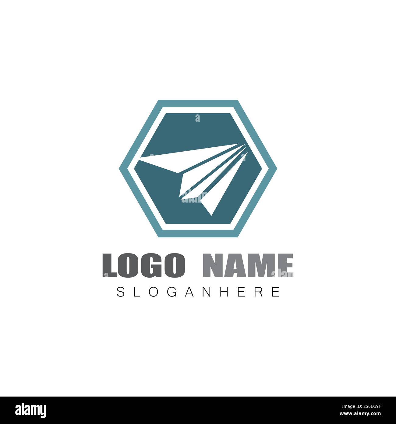 Paper plane logo vector illustration template Stock Vector Image & Art ...