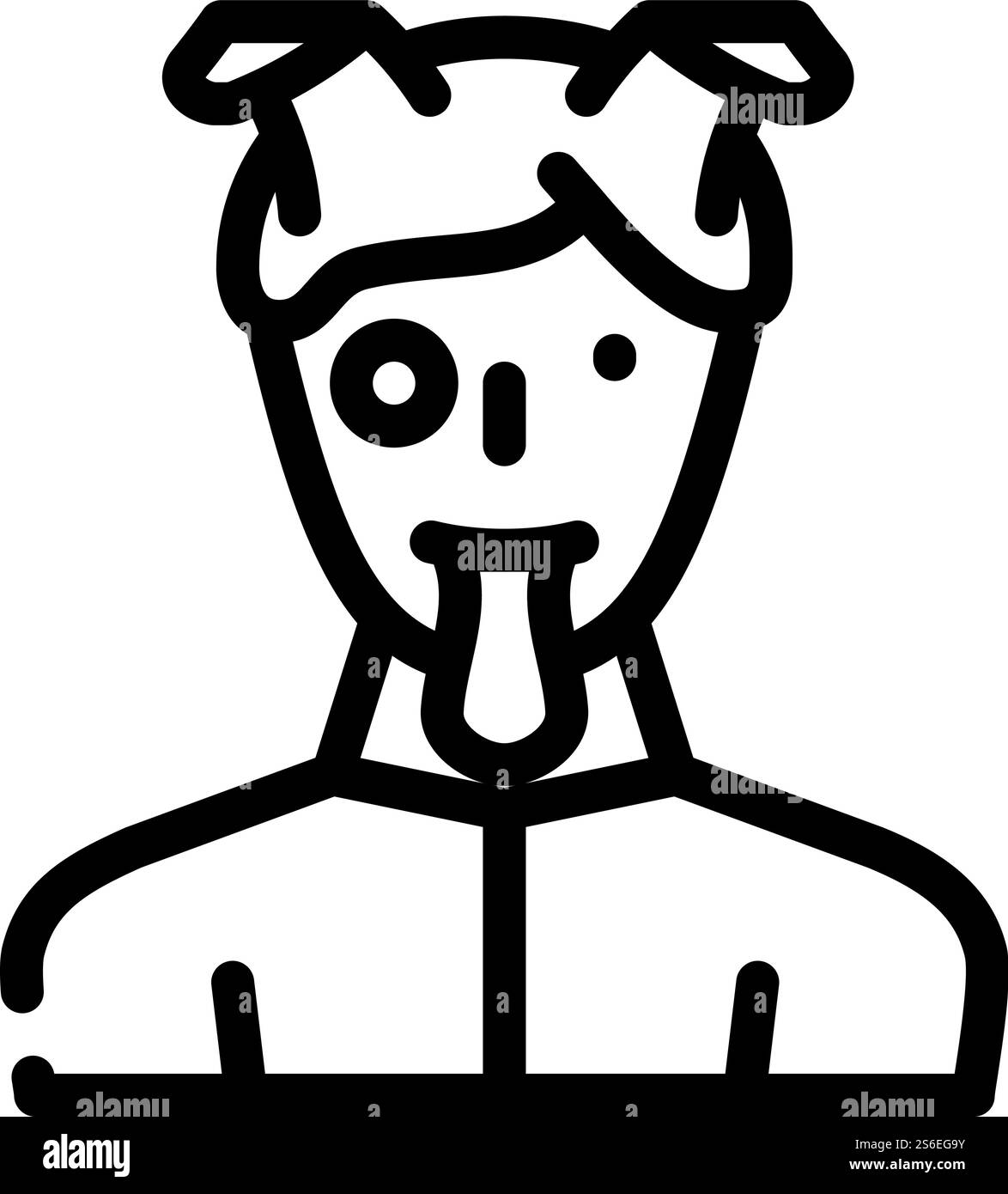 3d tracking line icon vector. 3d tracking sign. isolated contour symbol ...